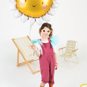 Sun Shaped Balloon, Mylar Sun Balloon With a Smiley Face, Perfect Touch ...