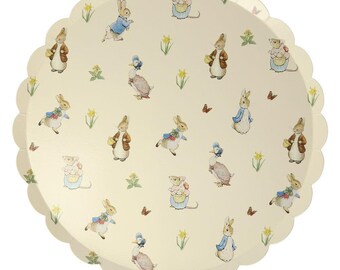 Large Peter Rabbit Plates Set of 12 Large Die-cut Peter | Etsy