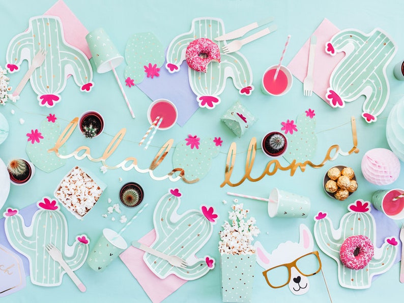 Cactus Paper Cups Set of 6 Cactus Party Cups With Gold Foil - Etsy