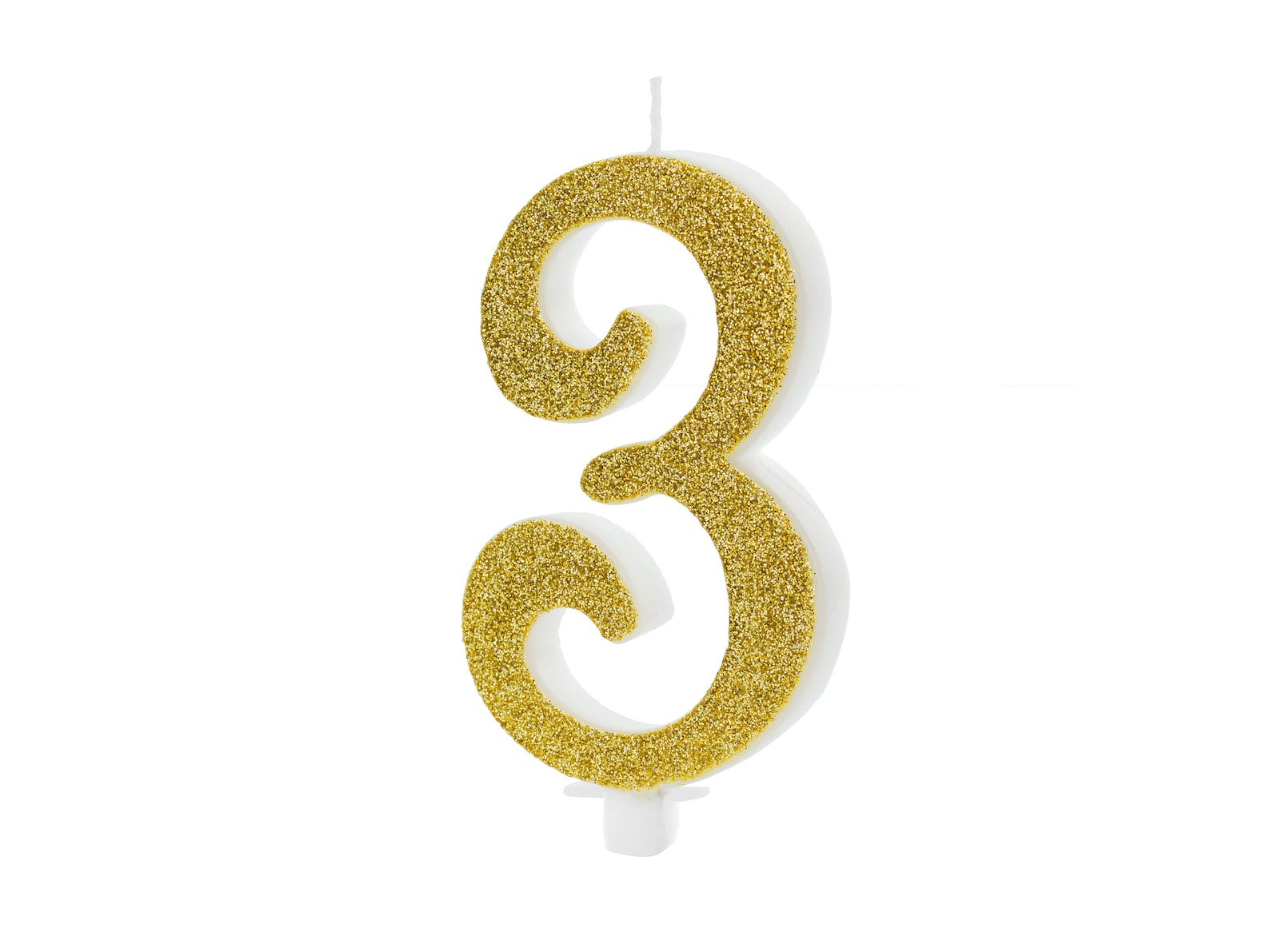 Gold Glitter Number Birthday Candle Pick Your Number - Etsy