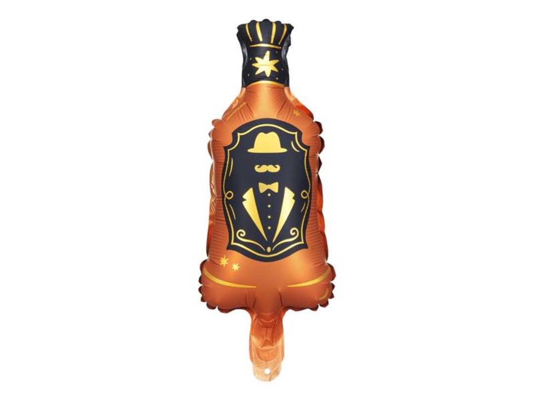 Giant Whiskey Bottle Balloon, 10" Tall Mylar Bourbon Balloon, Great ...