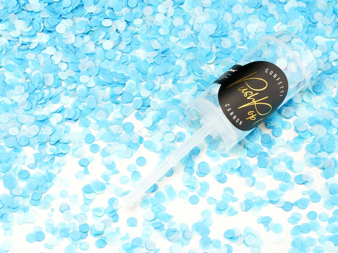 Blue Confetti Push Pop Release the Blue at Your Next Party - Etsy