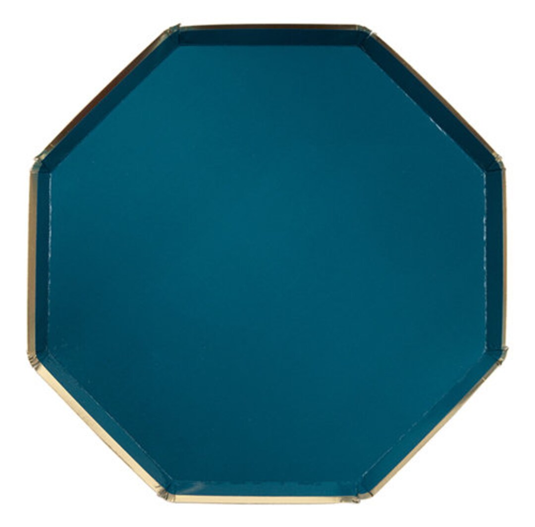 Dark Teal Dinner Plates, Set of 8 Beautiful Basics Large Dark Teal ...