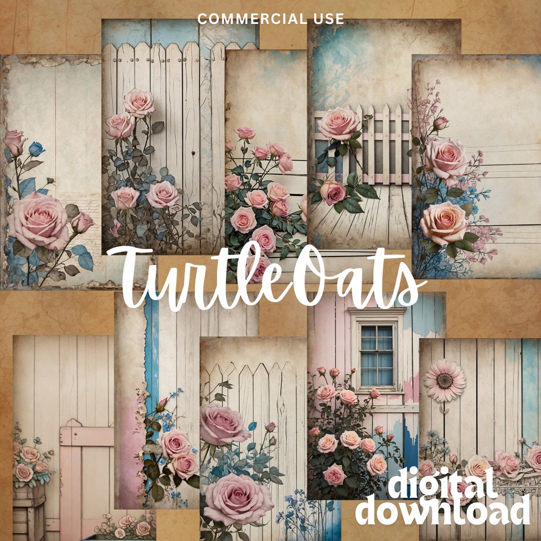 Garden Flower, Journal Pages, Digital Download - Etsy