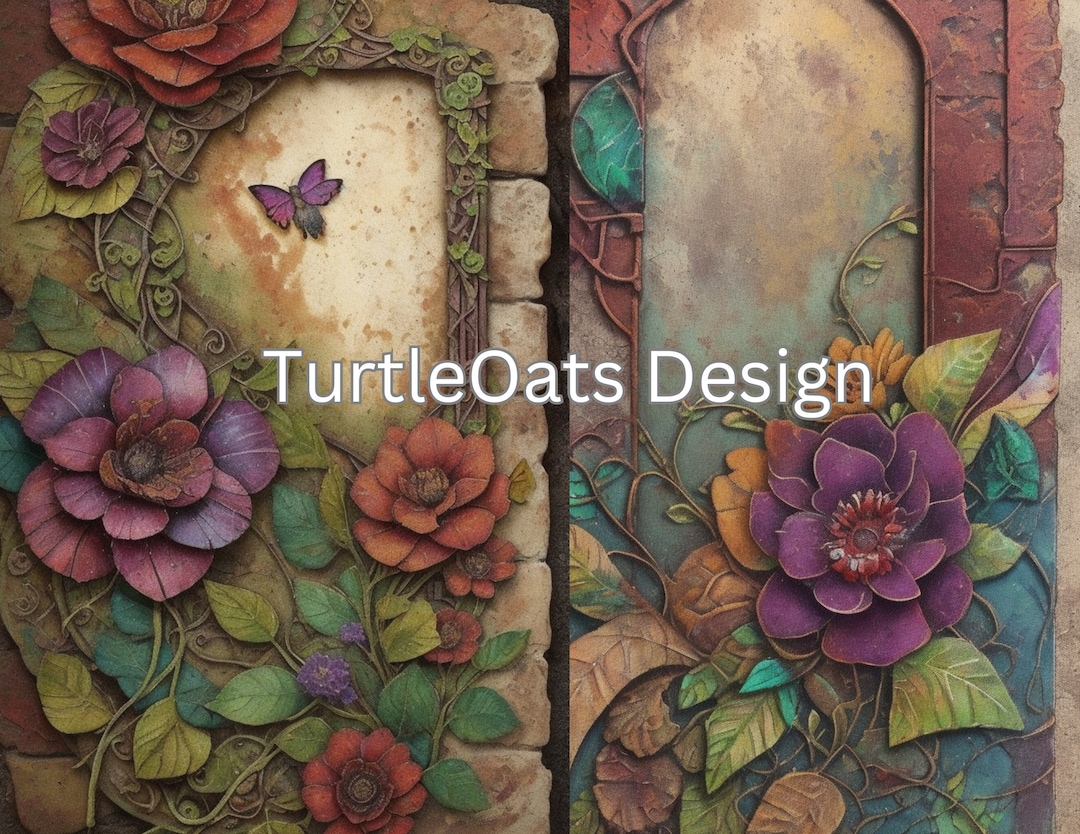 Deep Floral Love Digital Pages - Etsy
