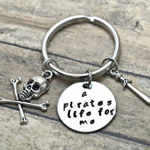 Pirate Keychain, Pirate Key Chain, Nautical Keychain, Ocean Keychain ...