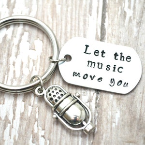 Music Gift Music Keychain Band Keychain Guitar Keychain - Etsy