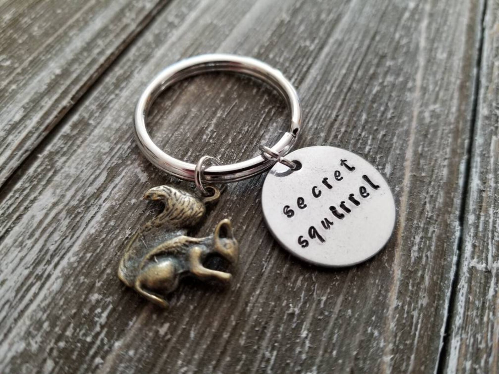 Squirrel Keychain Secret Squirrel Animal Keychain Funny - Etsy