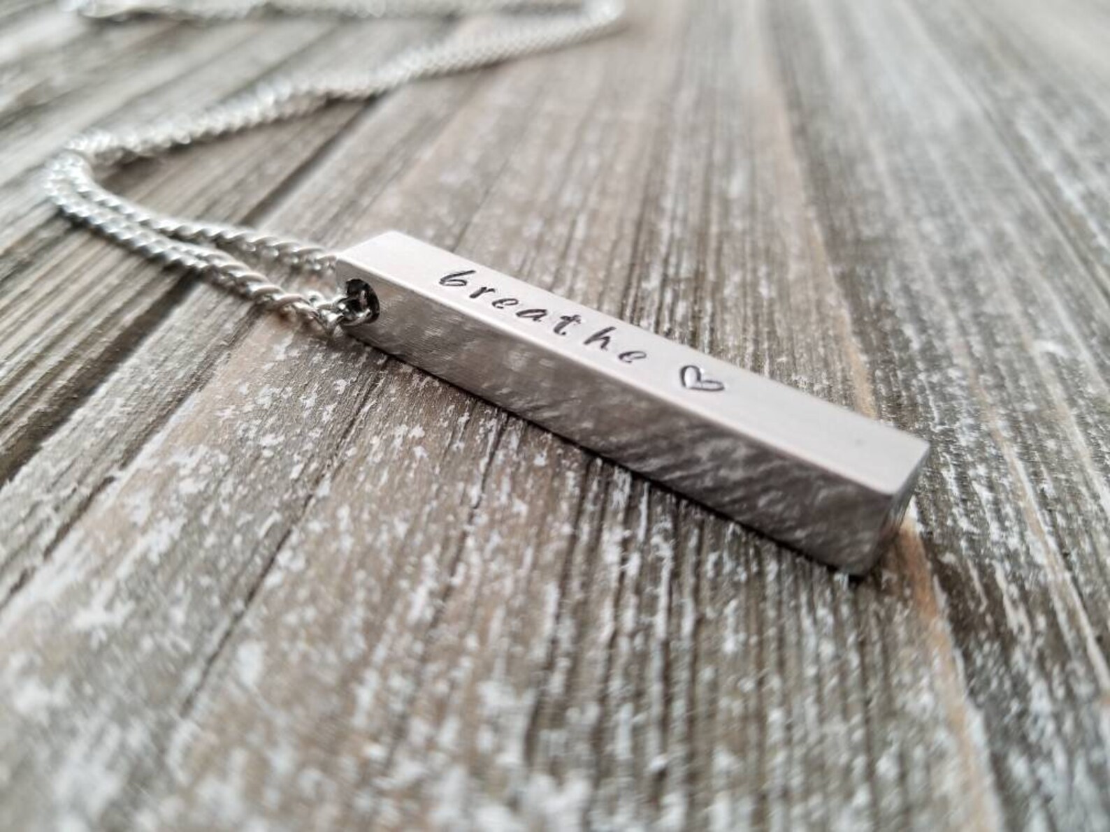 Custom Stamped Necklace, Customized Necklace, Stamped Necklace, Custom ...