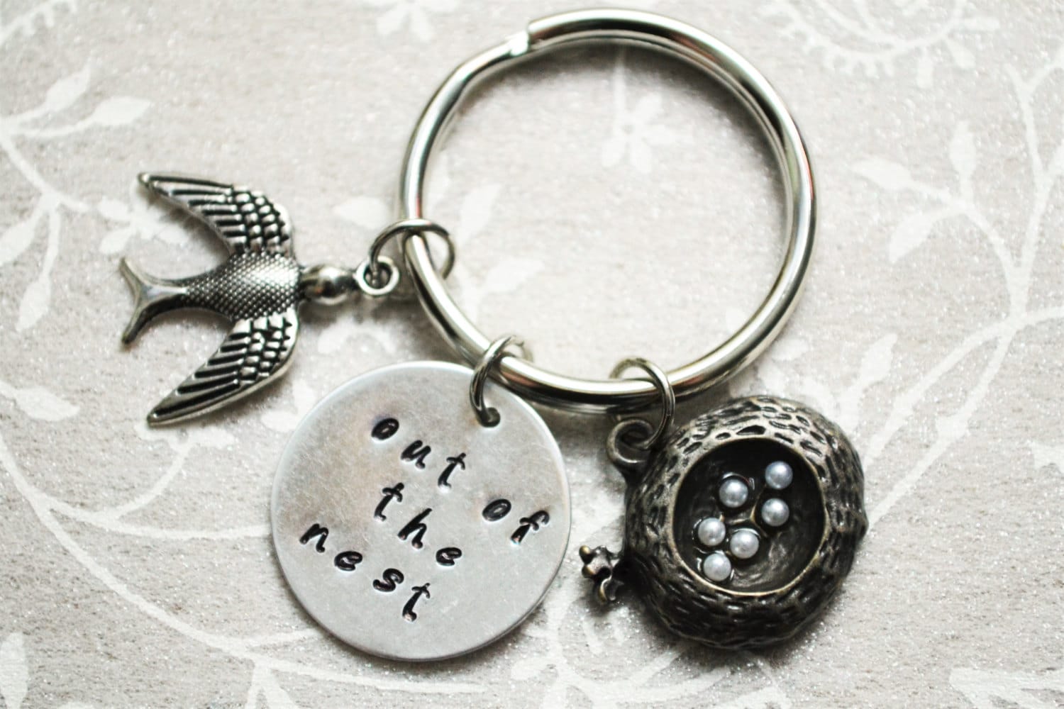 Bird Keychain, Adult Keychain, Inspire Keychain, Milestone Keychain ...