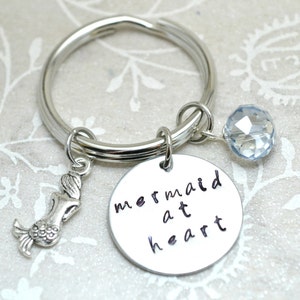 Mermaid Keychain, Beach Keychain, Ocean Keychain, Sea Keychain, Mermaid ...