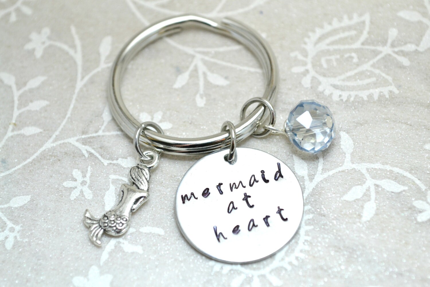 Mermaid Keychain, Beach Keychain, Ocean Keychain, Sea Keychain, Mermaid ...