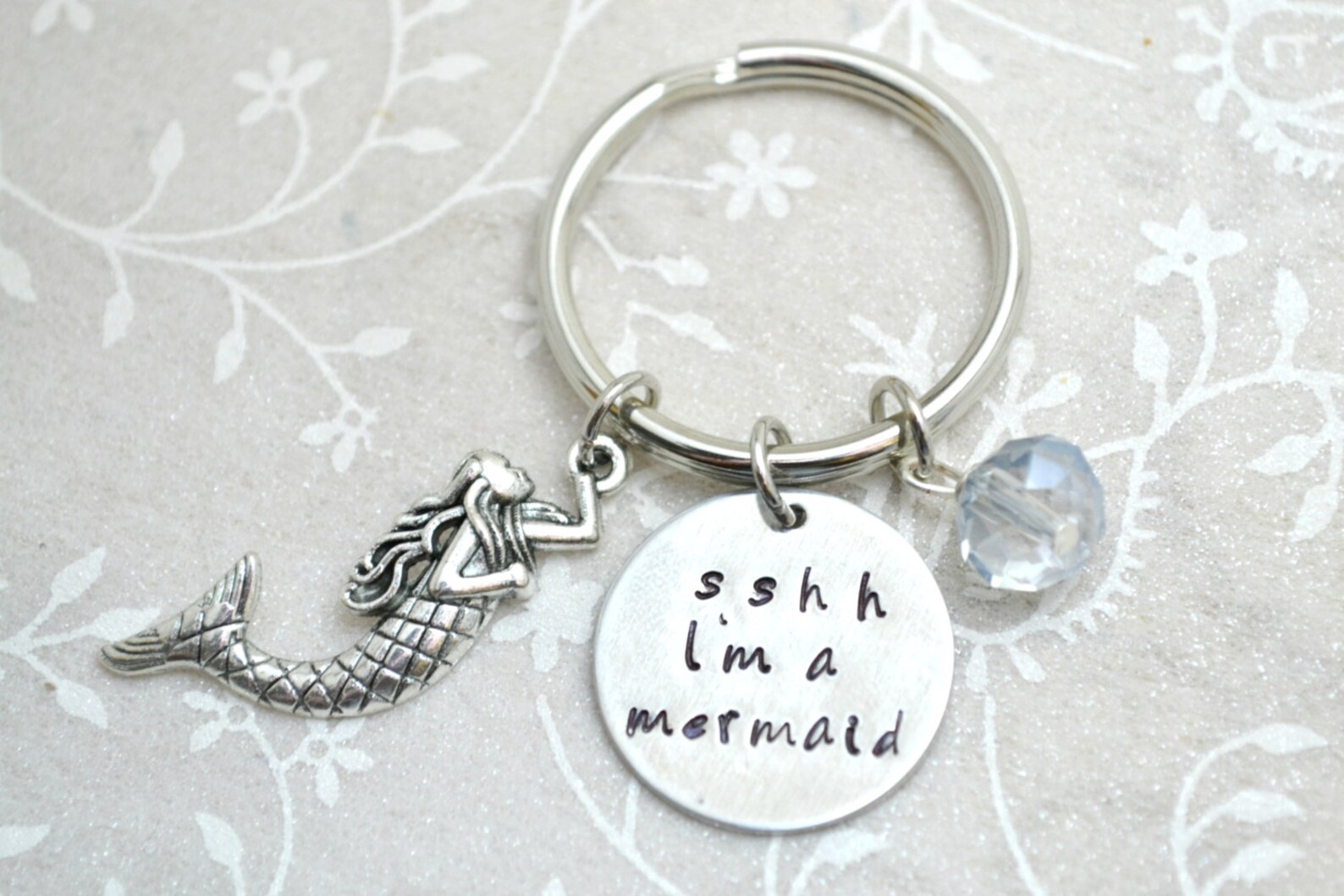 Mermaid Keychain Beach Keychain Ocean Keychain Sea - Etsy