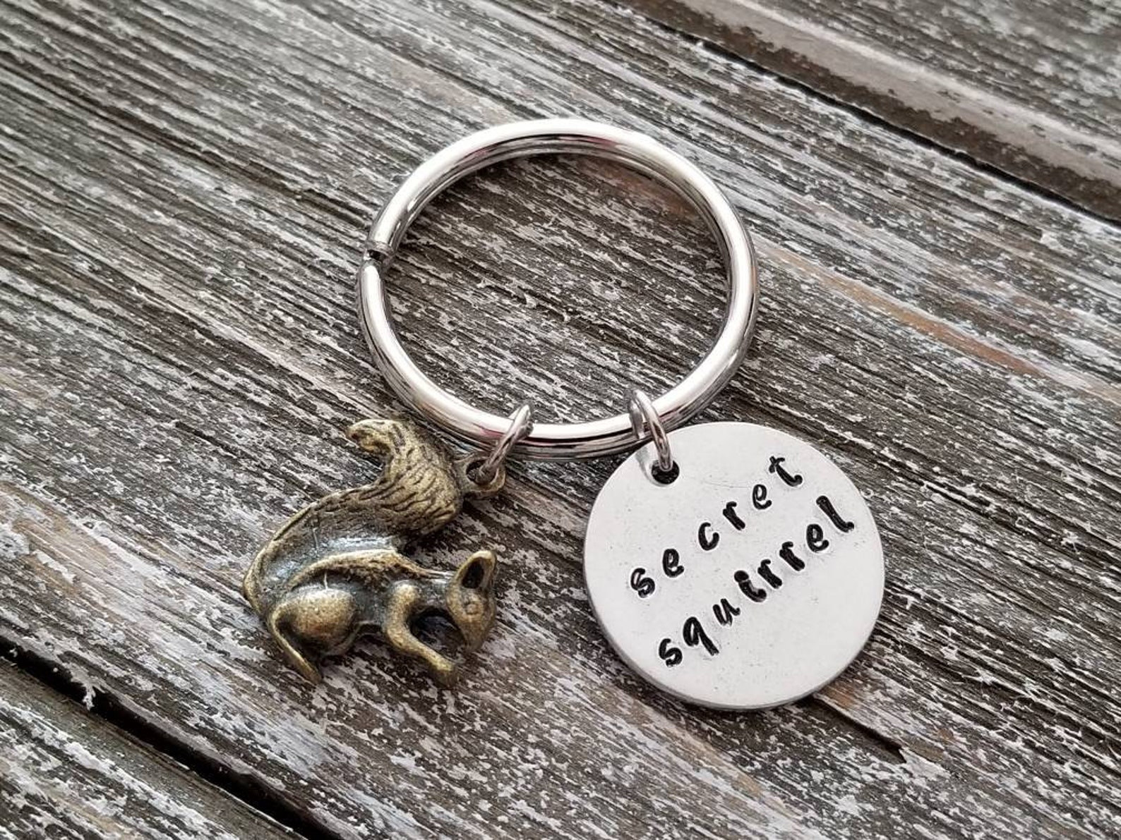 Squirrel Keychain Secret Squirrel Animal Keychain Funny - Etsy