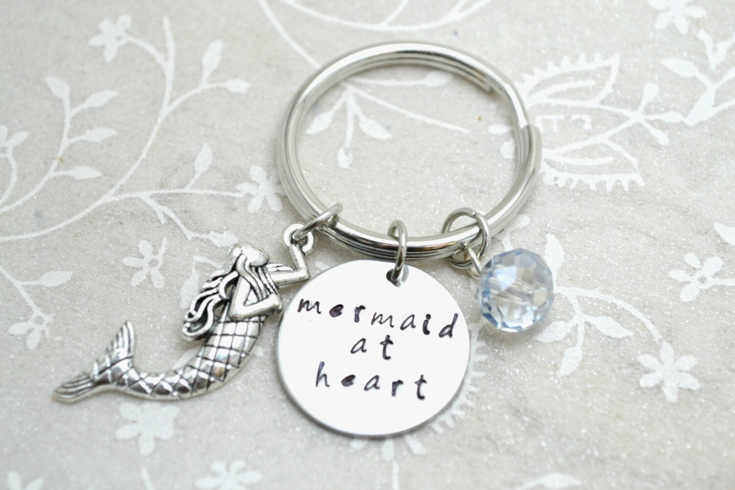 Mermaid Keychain, Beach Keychain, Ocean Keychain, Sea Keychain, Mermaid ...