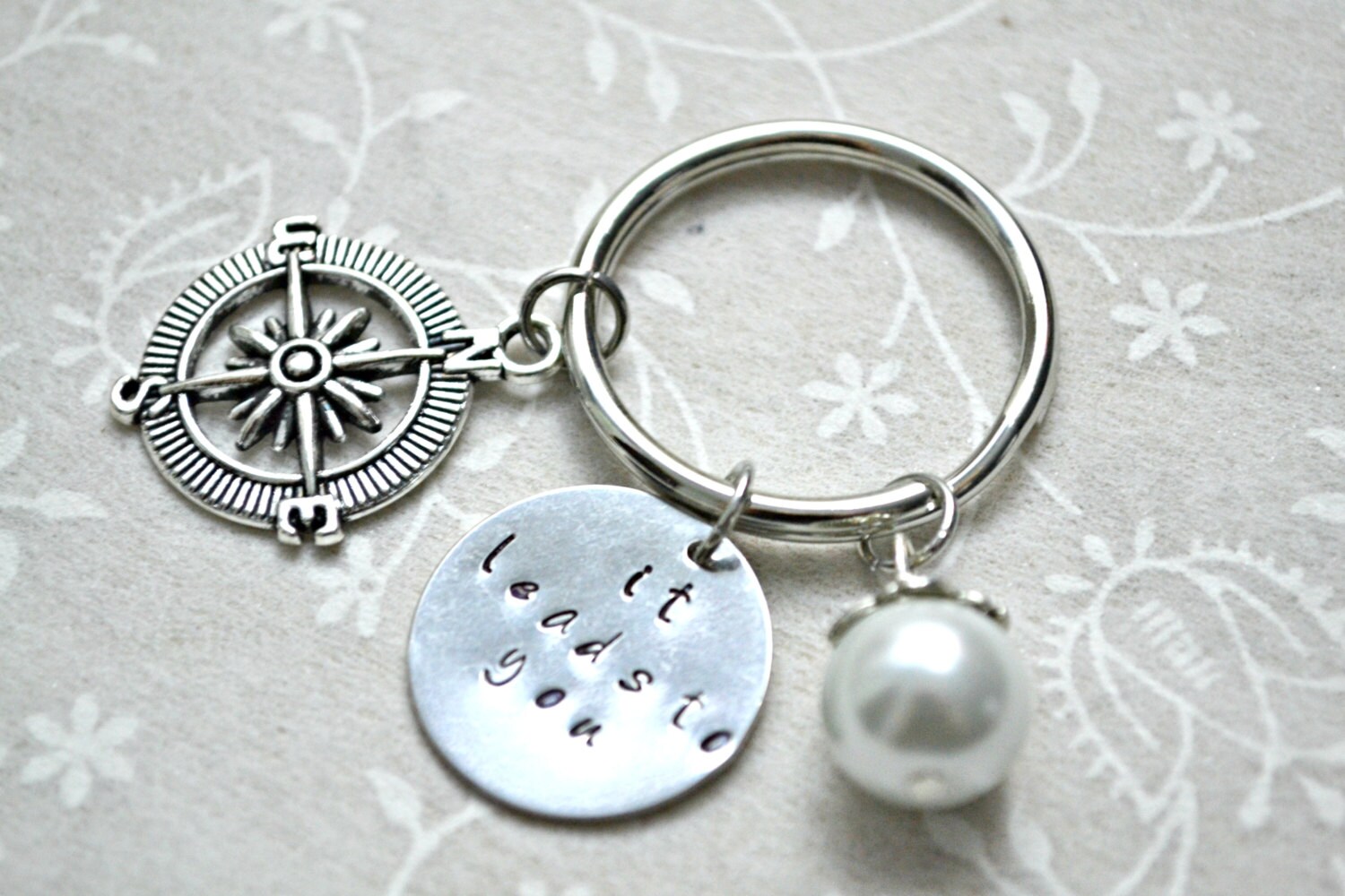 Compass Keychain, Romance Keychain, Couple Keychain, Girlfriend ...