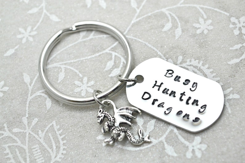 Dragon Keychain, Nerd Keychain, Geek Keychain, Videogame Keychain, Lore ...