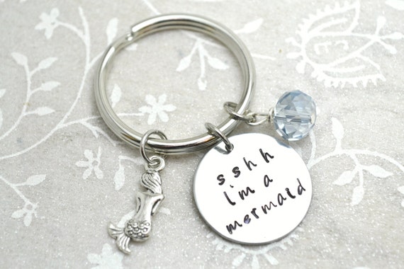 Mermaid Keychain Beach Keychain Ocean Keychain Sea | Etsy