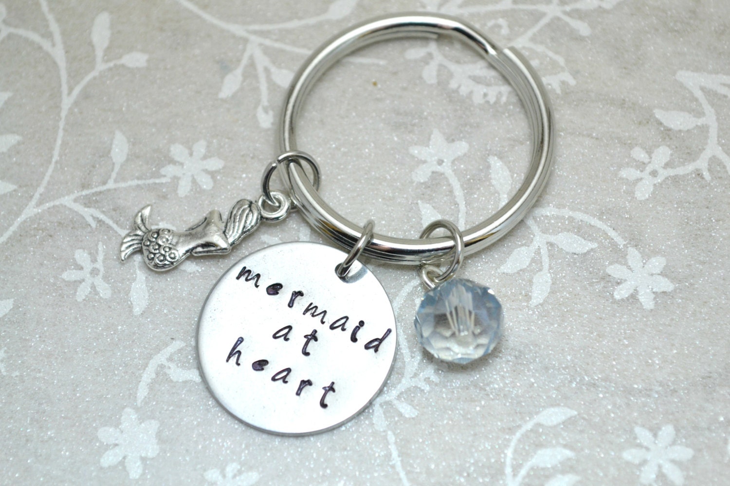 Mermaid Keychain, Beach Keychain, Ocean Keychain, Sea Keychain, Mermaid ...