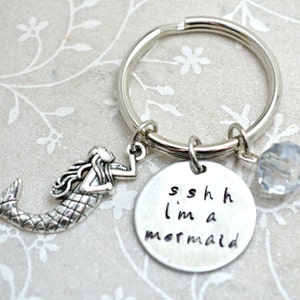 Mermaid Keychain Beach Keychain Ocean Keychain Sea - Etsy