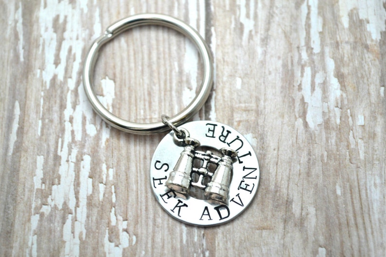 Adventure Keychain, Stamped Keychain, Custom Keychain, Adventure ...