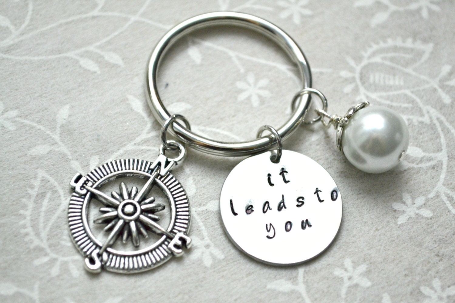 Compass Keychain, Romance Keychain, Couple Keychain, Girlfriend ...