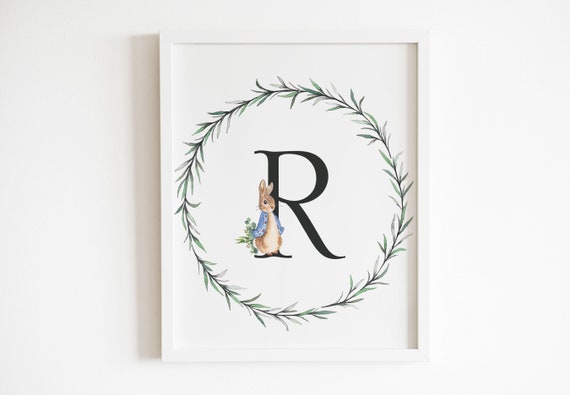 Printable Letter R Wall Art Nursery Print Baby Room Art | Etsy
