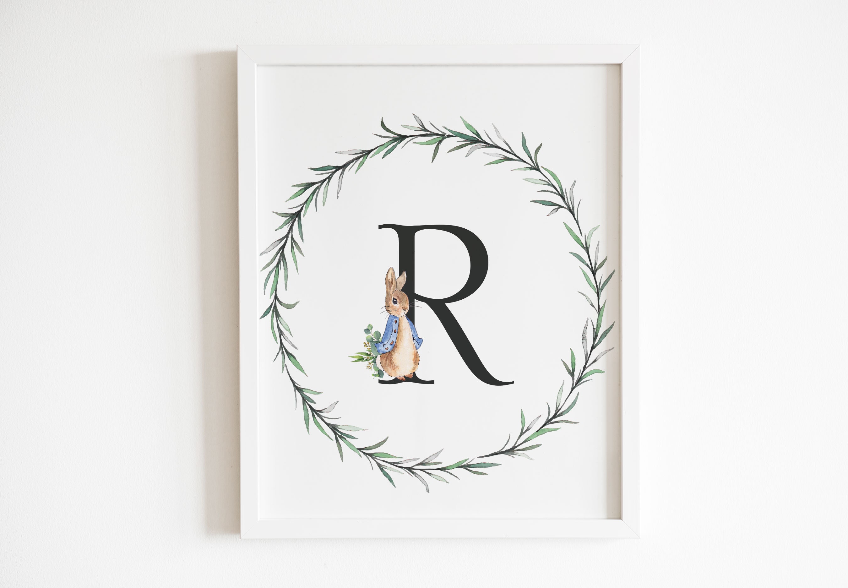 Printable Letter R Wall Art, Nursery Print, Baby Room Art, Beatrix ...