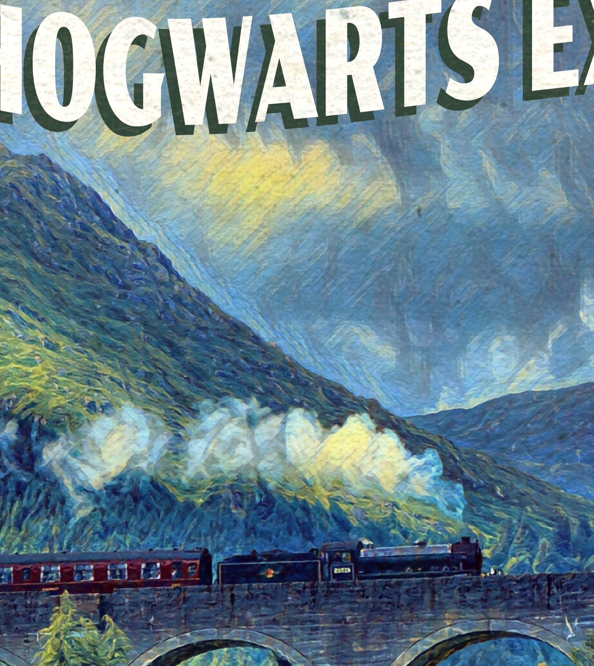 8 Wizarding Travel Posters, 8x10 Inch, Magic Castle Train Express Wall ...