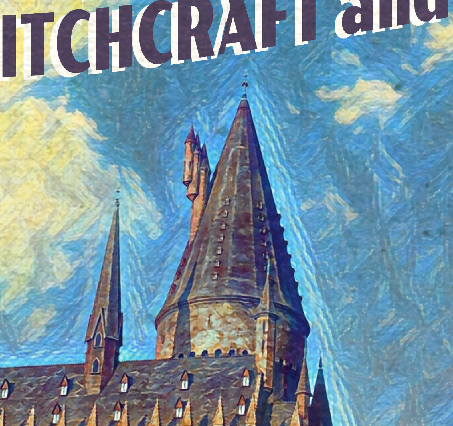 8 Wizarding Travel Posters Magic Castle and Train Express - Etsy