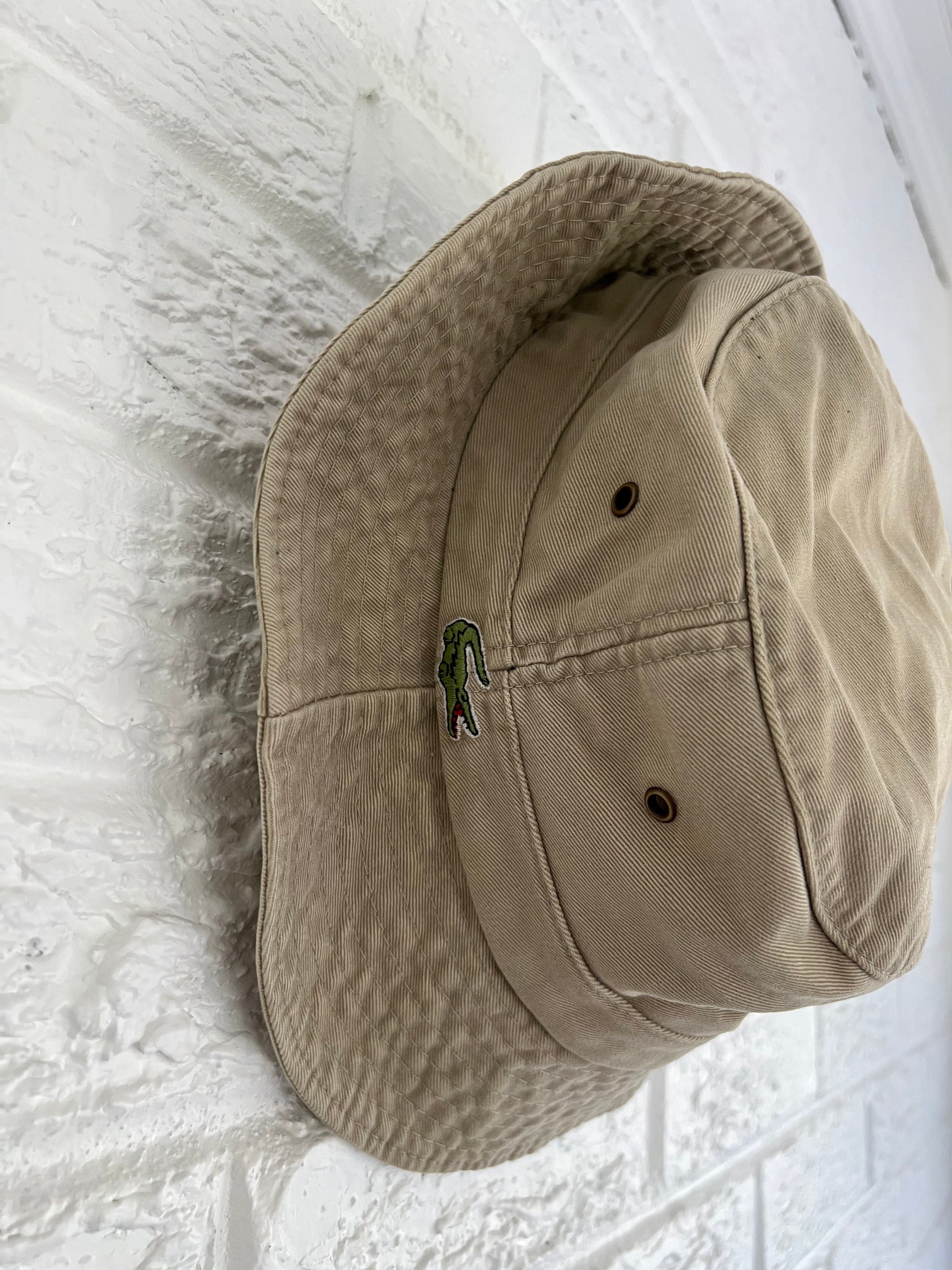 Lacoste Fisherman Bucket Hat Khaki - Etsy