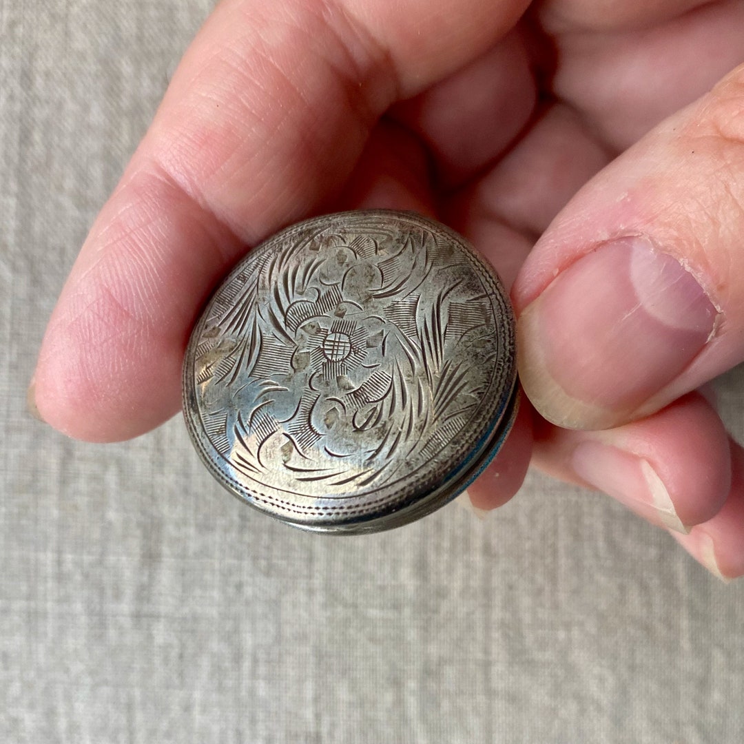 Vintage 800 Silver Trinket Box, Made in Italy Rosary Box, Carved Silver Trinket Box - Etsy