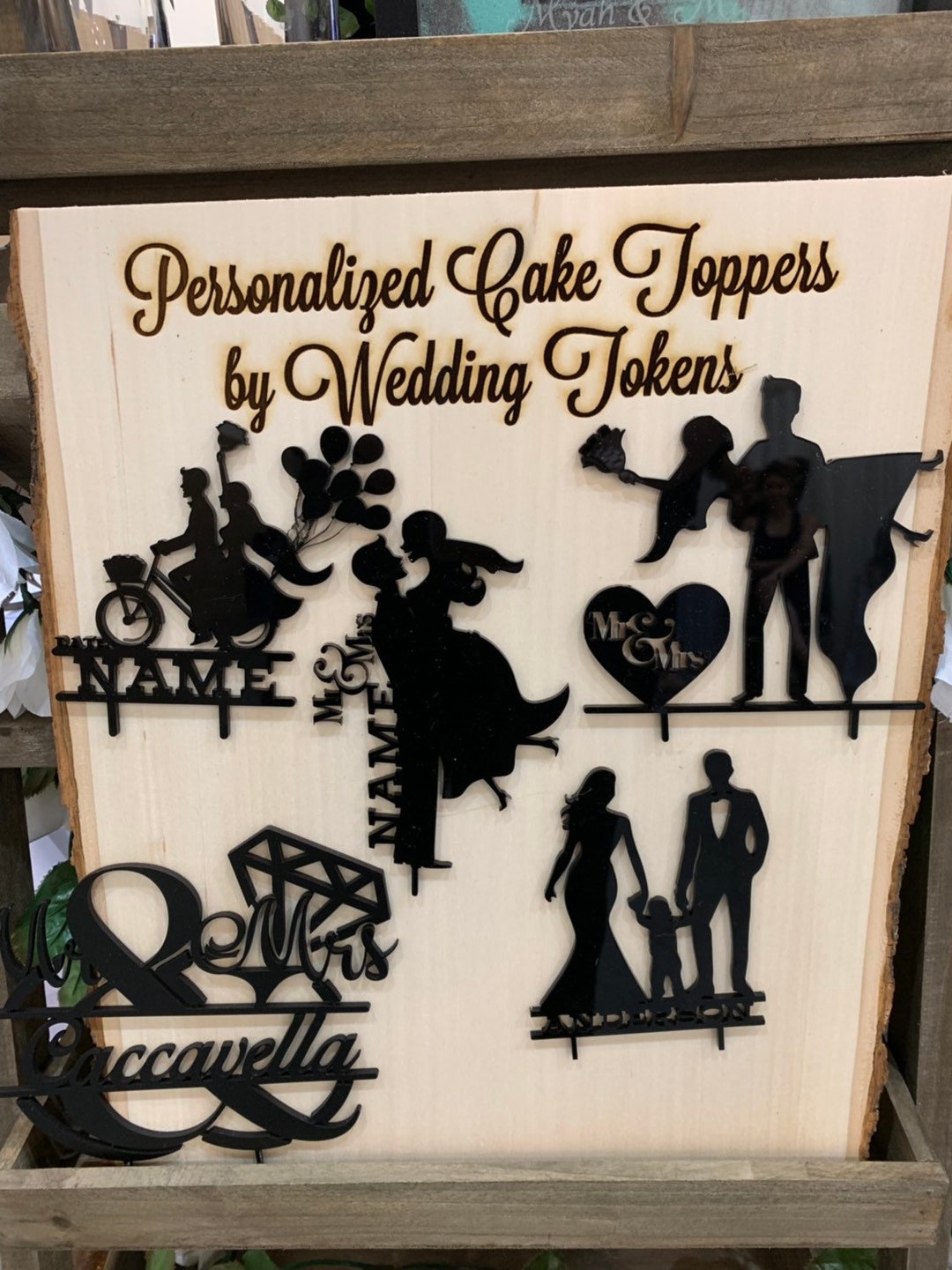 Custom Wedding Cake Topper by Wedding Tokens - Your Choice of Design ...