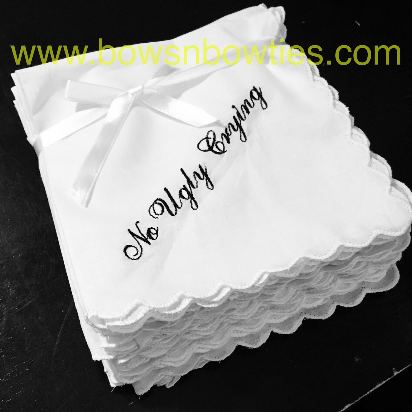 No Ugly Crying™ Handkerchief Set of 5 Perfect Bridesmaid - Etsy