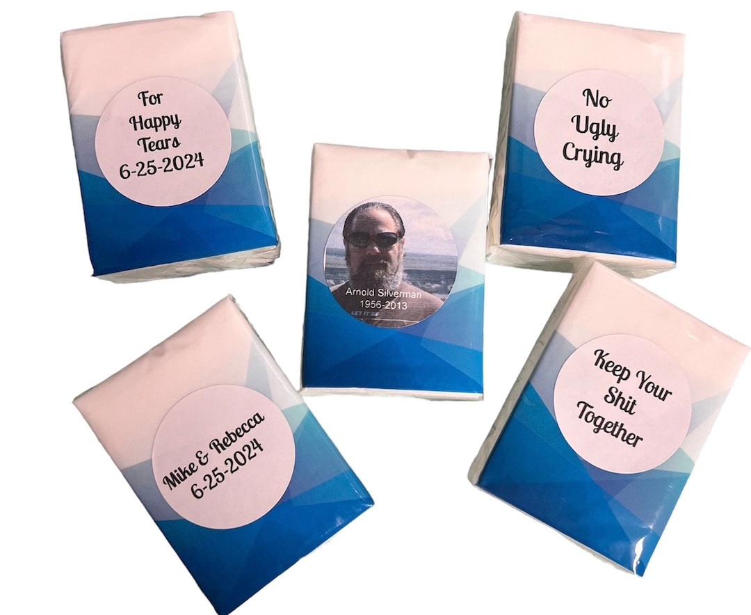 Custom Tissue Packets - Your Design on A Tissue Packet - Etsy