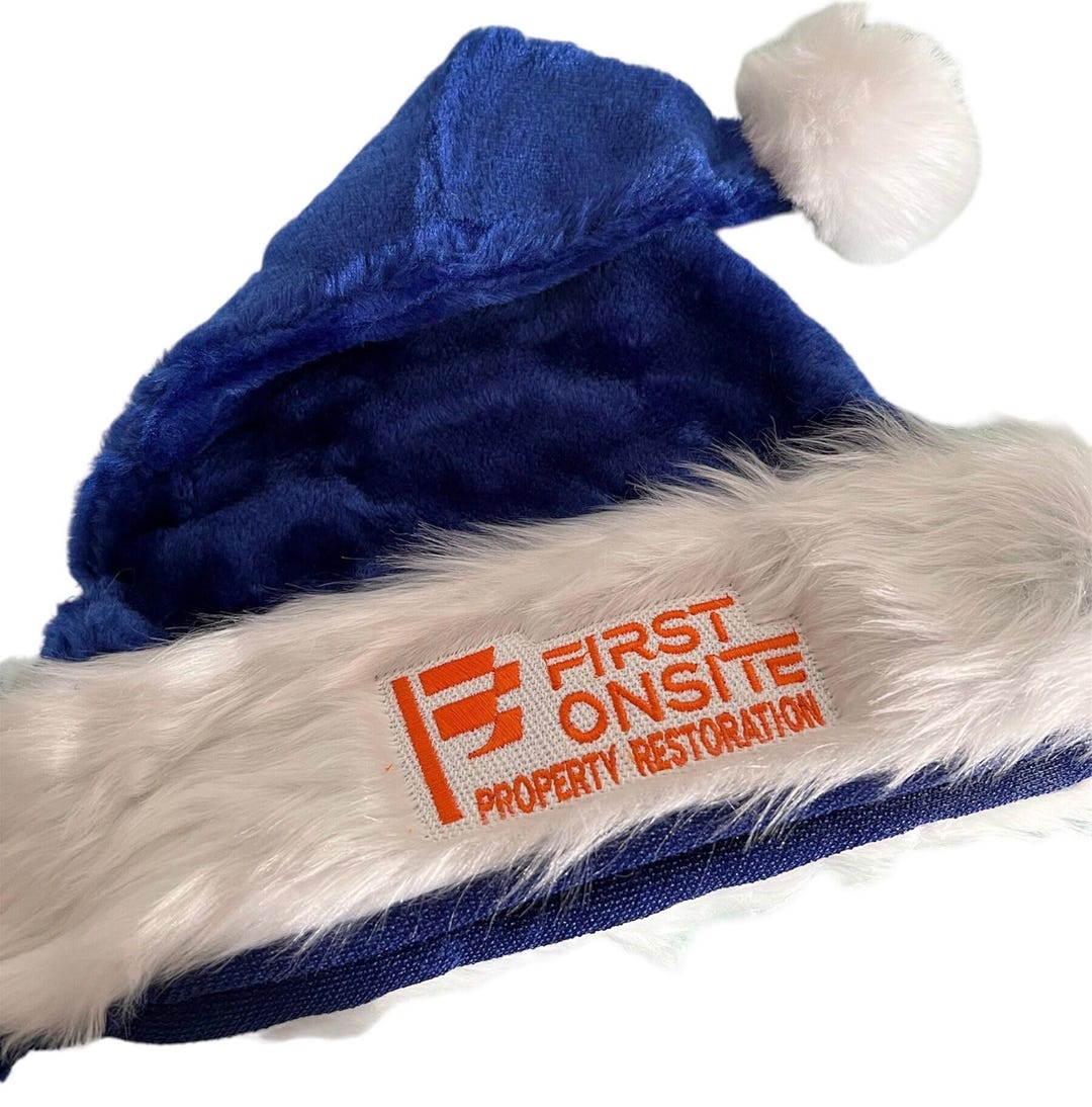 Custom Santa Hat Embroidered With Your Logo - Etsy