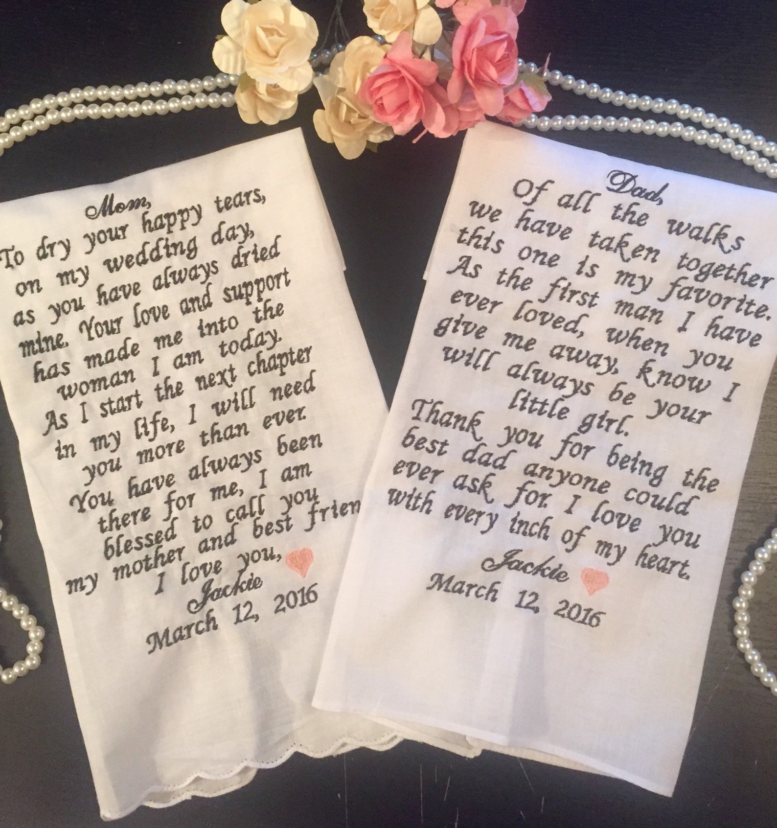 Father of the Bride and Mother of the Bride Wedding | Etsy