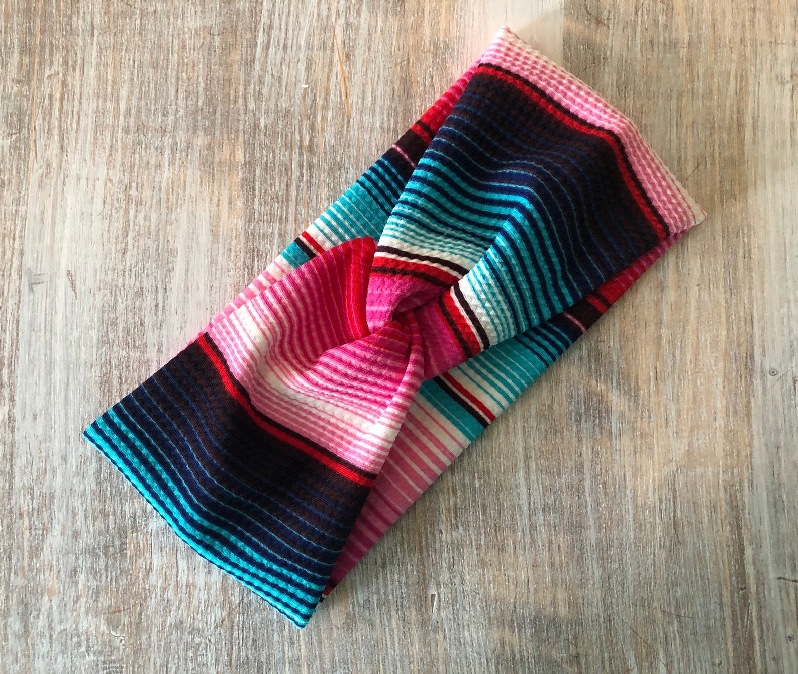 Serape Multi Color Headband, Twisted Turban Headband, Boho Headband ...