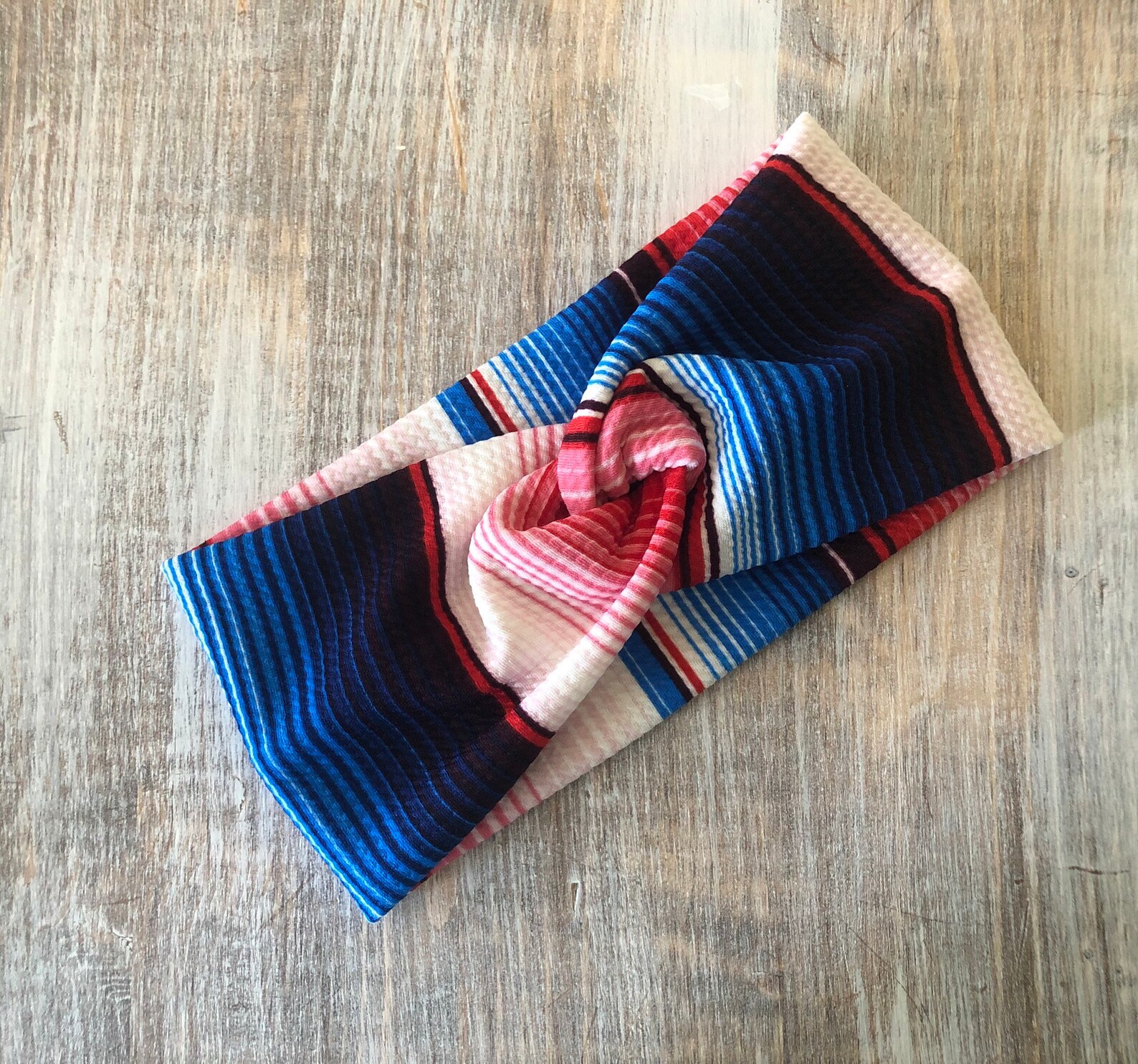 Serape Multi Color Headband, Twisted Turban Headband, Boho Headband ...