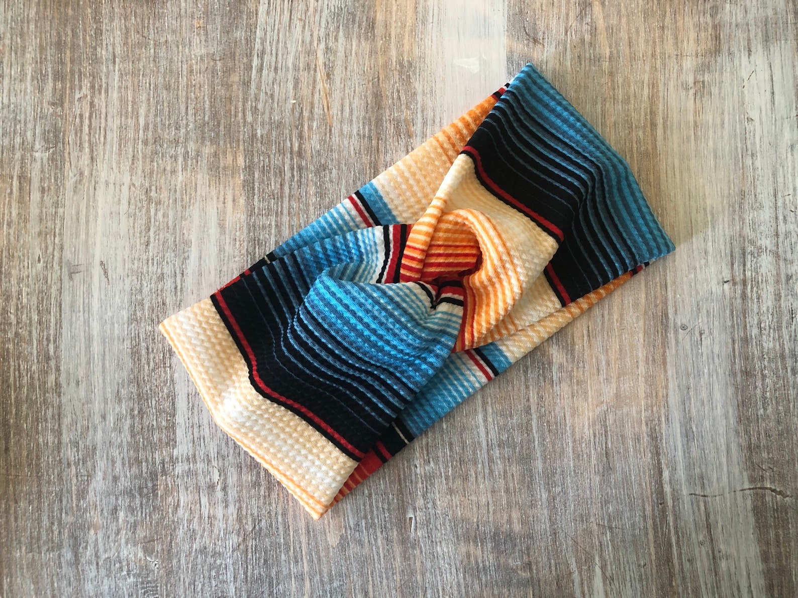Serape Multi Color Headband, Twisted Turban Headband, Boho Headband ...