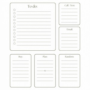 Brain Dump Printable, A4, ADHD, Thought Organizer, to Do List - Etsy