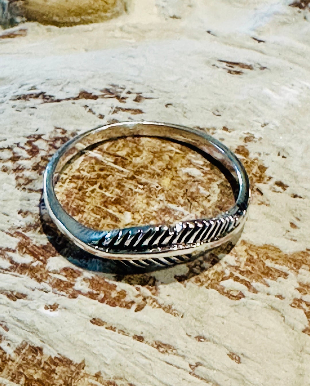 Lucky Feather Sterling Silver Ring Boho Ring Silver Ring - Etsy