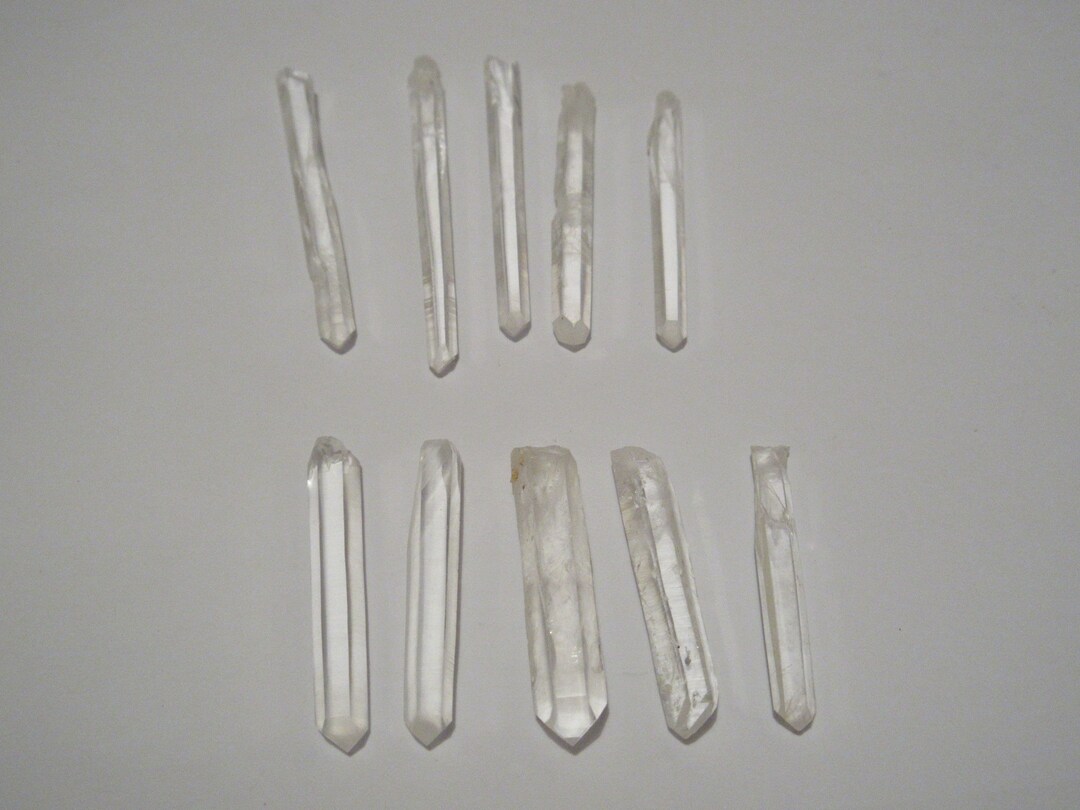 10 Colombian Blade of Light Quartz Crystals (small) - Etsy