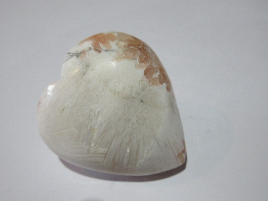 Scolecite With Stilbite Heart - Etsy