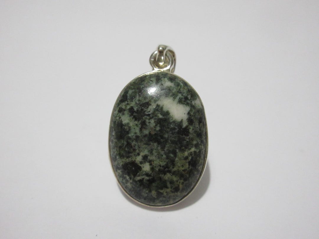 Spotted Stonehenge Bluestone (preseli) Sterling Silver Pendant - Etsy