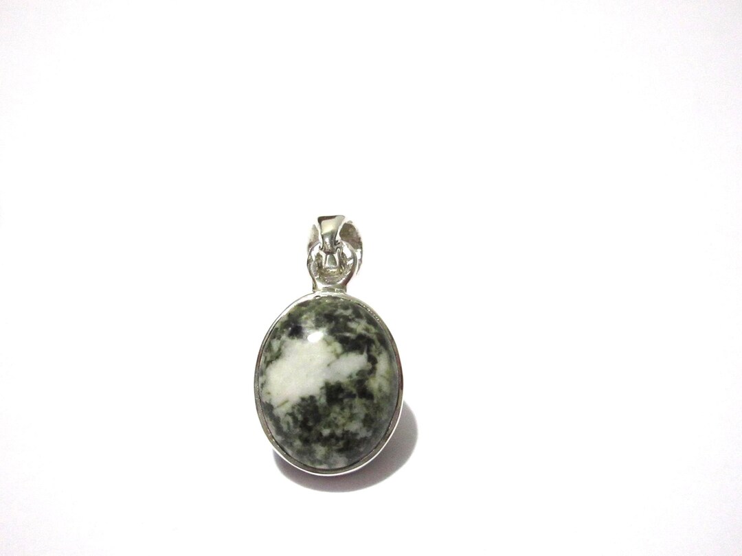 Spotted Stonehenge Bluestone (preseli) Sterling Silver Pendant - Small ...