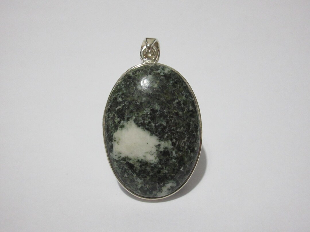 Spotted Stonehenge Bluestone (preseli) Sterling Silver Pendant - Etsy