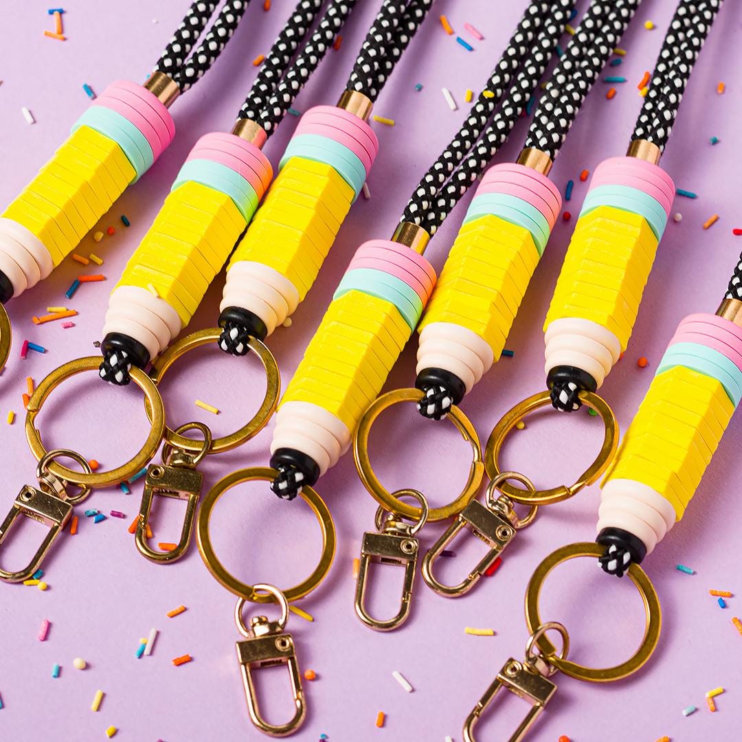 Pencil Lanyard, Teacher Lanyard, Lanyard for Keys or ID Badge, Back to ...
