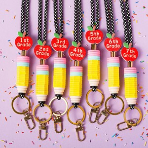 Custom Teacher Lanyard, Pencil Lanyard, Personalized Lanyard for Keys ...