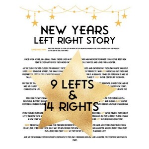 New Years Left Right Game Story. New Years Eve Party Pass the Present ...